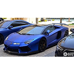 VViViD Blue Satin Chrome Vinyl Wrap Stretch Conform DIY Easy to Use Air-Release Adhesive (1ft x 5ft)