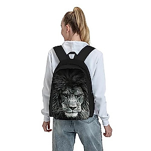 Srufqsi Lion Backpack School Bookbag For Boys Girls College Backpack Laptop Backpacks Travel Daypack For Teen Women Men