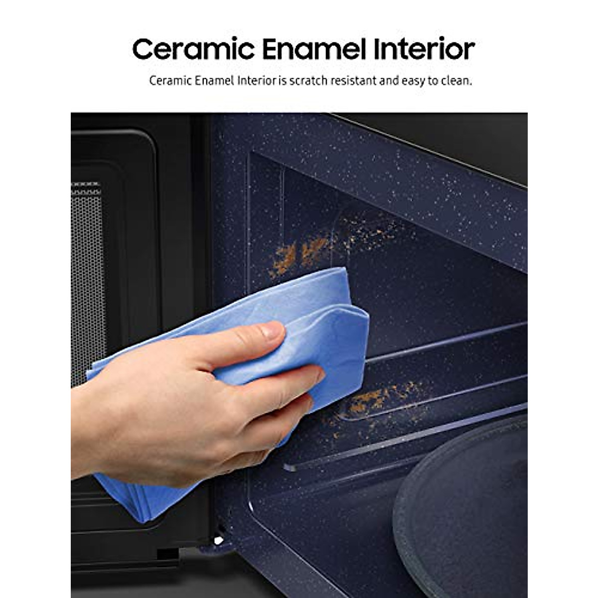 Samsung MG11T5018CC Countertop Oven with 1.1 Cu. Ft. Capacity Element Counter Top Grill Microwave, Charcoal