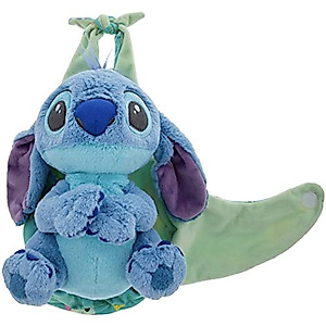 Disney Parks Exclusive - Plush Cotton Pillow - Baby in Blanket Pouch Stitch 10 Inch