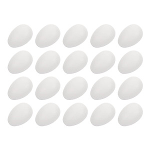 IMIKEYA 50pcs DIY Hand-painted Easter Egg Plastic Easter Eggs DIY Fake Egg Props Easter Egg Hunt, Surprise Egg, Easter Hunt Home Decor, Easter Theme Party Supplies