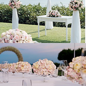 Sggvecsy Cherry Blossom Garland Artificial Cherry Flower Vines 4 Pack Hanging Silk Flowers Garland for Home Wedding Garden Party Arch Office Decor (Pink)