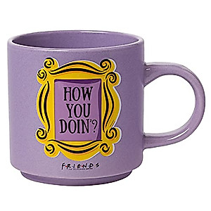 Silver Buffalo Friends How You Doin Lobster 2pk Ceramic Mug Stack, 13 Ounces