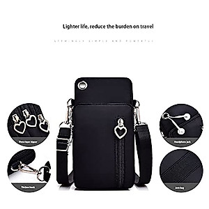 Suillty Universal Mobile Phone Bag Case Wallet Outdoor Sport Arm Purse Shoulder Bag Multifunction Phone Pouch Coin Purse Crossbody Bags for Women Men