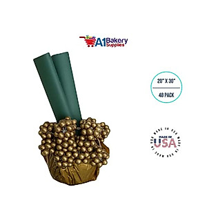 A1 Bakery Supplies Forest Green Gift Wrap Tissue Paper 20 Inch X 30 Inch - 48 Sheets Premium tissue paper