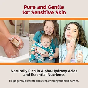 Goat Milk Stuff Goat Milk Soap - PURITY | All-Natural, Unscented, Fresh Goat Milk Soap Bar, Gentle on Sensitive Skin - Handmade (Box of 2)