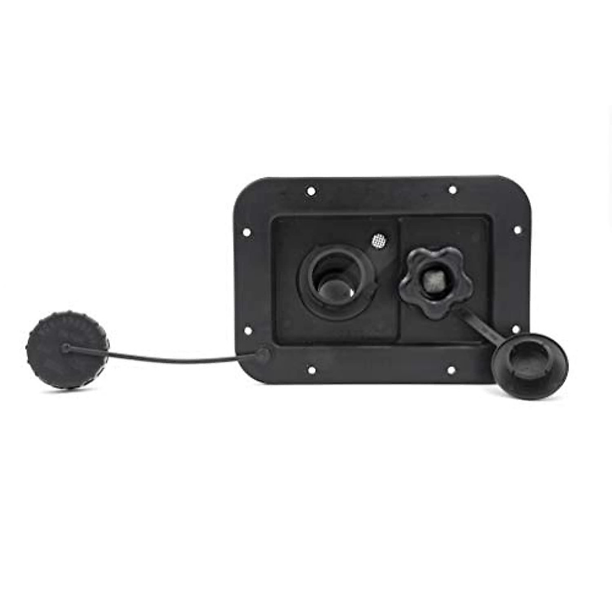 THETFORD RV Camper City/Gravity Water Hatch with Plastic Check Valve Black PN 94223