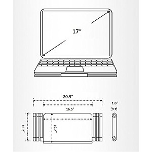 Goldball Portable Laptop Computer Desk Adjustable Vented Laptop Table Portable Bed Tray Book Stand Multifunctional & Ergonomics Design Dual Layer 17” Laptop Computers or Smaller (Rose Red)