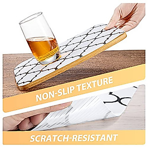 Glotoch 2 Rolls Shelf Liners for Kitchen Cabinets 12” x 20 ft. - Non Adhesive Cabinet and Drawer Liner, Double Sided Non-Slip Durable and Strong, Quatrefoil