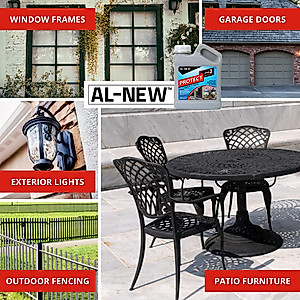 AL-NEW Step 2 Protect | Restoration Solution for Outdoor Patio Furniture, Garage Doors, Window Frames, Exterior Lights & Fencing (16 Ounce)