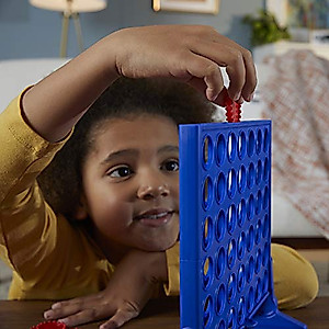 Connect 4 Classic Grid Board Game, 4 in a Row Game, Strategy Board Games for Kids, 2 Player Board Games for Family and Kids, Ages 6 and Up