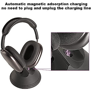 Headphone Stand for AirPods Max,Magnetic Charging Headphone Stand Headset Holder Station Charging Shelf Base Charger Dock Headset Designed for AirPods Max