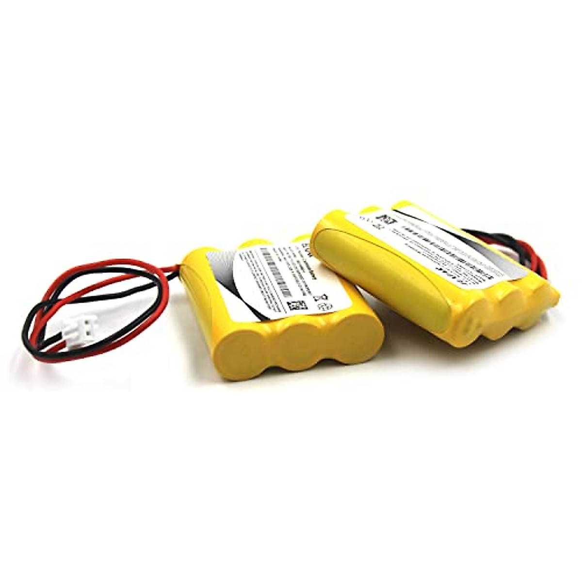 (2-Pack) 3.6V 700mAh Ni-CD Battery Pack Replacement for DISON KRH-15/51 JLEU9, OSA107, PowerSonic A5289-1 Exit Sign Emergency Light