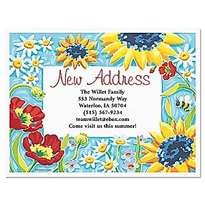Colorful Images New Horizons Personalized New Address Postcards, Set of 24 Moving Announcements, 5-¼ x 4 inches