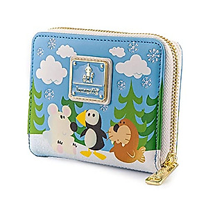 Loungefly Elf Buddy & Friends Zip Around Wallet- Christmas Cosplay Cute Wallets,Multicolor