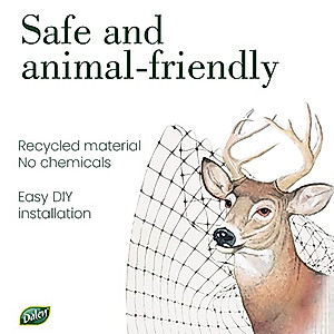 Dalen Deer X Protective Netting for Gardens and Landscapes - 7′ x 100′ - Strong and Durable 3/4″ Polypropylene Mesh with UV Inhibitors …