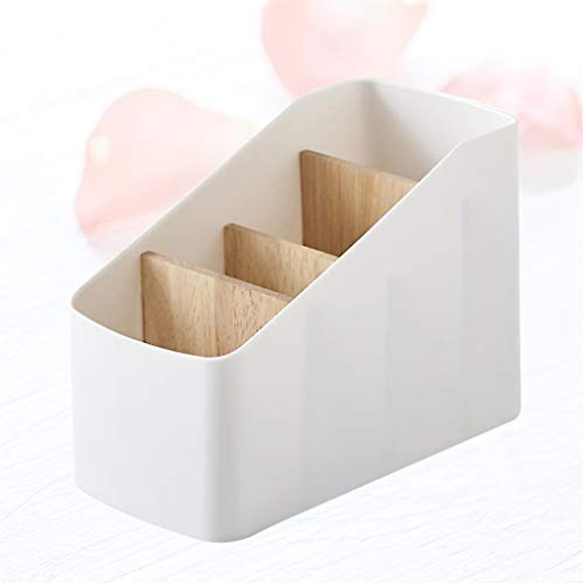 UXZDX 1PC Creative Wood and Desktop Storage Basket Multi-Compartment Storage Box Detachable Slot Style Organizer for Home Offi