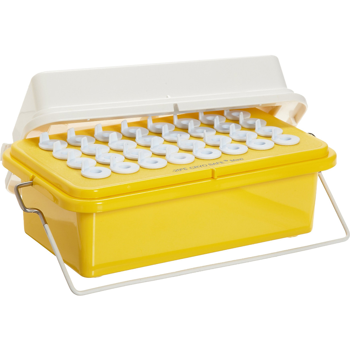 SP Bel-Art Cryo-Safe Maxi Cooler; -15ºC, For 0.5, 1.5, or 2.0ml Tubes, 32 Places, Plastic, 9½ x 6³⁄₁₆ x 5¾ in. (F18846-2020)