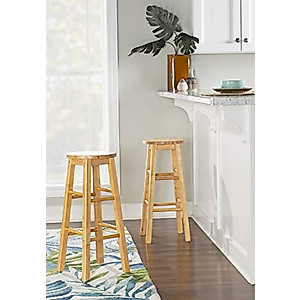 Linon 29-Inch Barstool With Round Seat