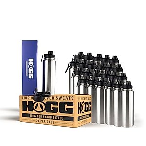 Hogg 40oz Duo Hydro Handle Bottle Case (24 Pack) DIY, Customizable, Add Logo, Vinyl, Alcohol Ink, or Glitter & Epoxy To Any Cup. Bulk/Wholesale Sublimation Tumblers