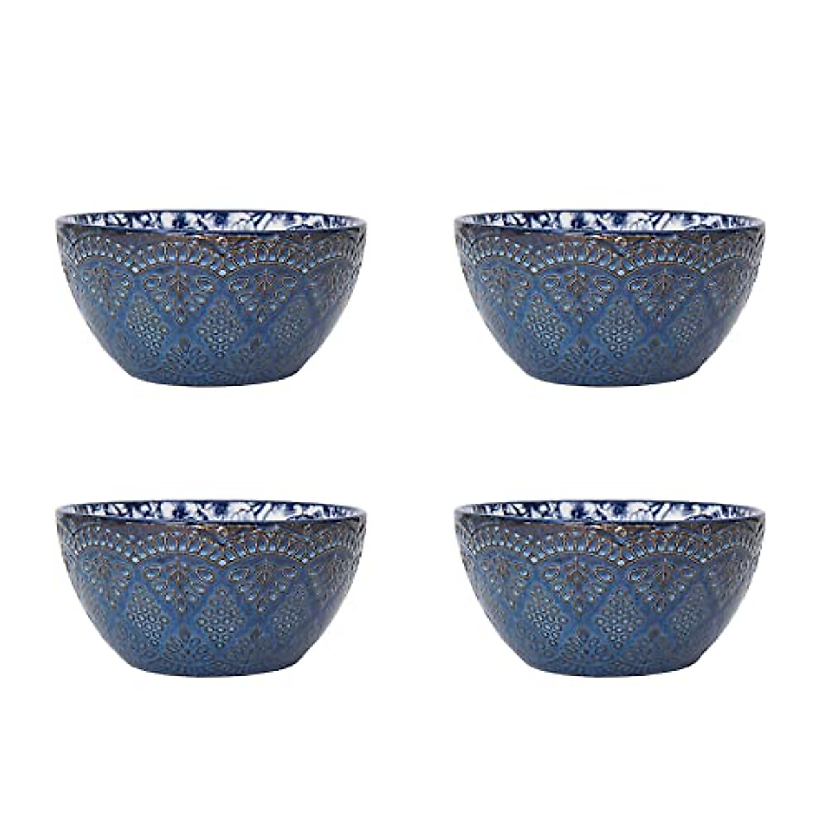 Pfaltzgraff Gabriela Blue 16-Piece Dinnerware Set, Service for 4