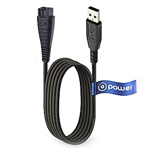 T POWER Home Car Charging Cable for for Panasonic Pro-Curve Wet Dry Shaver Electric Blade Razor RE7-40, RE7-51, RE7-59, RE7-68, ER-GC20, RE740, RE768, RE759, RE751, ERGC20 Travel Power Cord