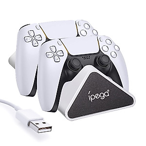 Mfupueu Charger Station for PS5 Controller Dualsense Controller, Upgrade PS5 Controller Charger