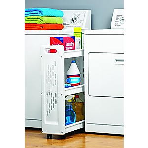 Whitmor 3 Tier Rolling Laundry Cart