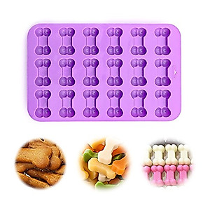 Food Grade Silicone Mold, IHUIXINHE Non-stick Ice Cube Mold, Jelly, Biscuits, Chocolate, Candy, Cupcake Baking Mould, Muffin pan
