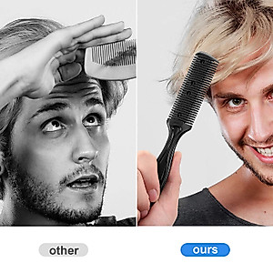 5 Pieces Razor Comb with 20 Pieces Razors, Hair Cutter Comb Dual Side Cutting Scissors Hair Thinning Comb Double Edge Hair Razor Comb Slim Haircuts Cutting Tool (5 Colors)