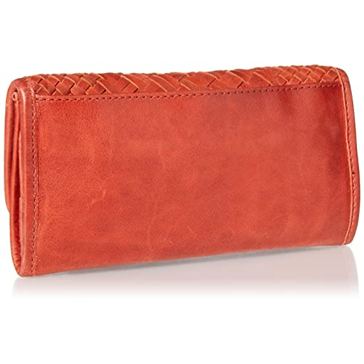 Frye Melissa Basket Woven Wallet, Sandstone