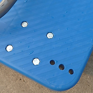 DMUNIZ Platform Trucks Flatbed Cart Platform Truck with Silent Wheels Foldable Handle Plastic Deck Push Cart for Home Office Bookstores Moving High Capacity Trolley Push Cart