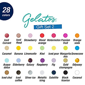 Faber-Castell Gelatos Dolce II Gift Set - 28 Colors - Multi-Purpose Art Medium Set