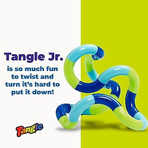 Tangle Jr Classic (5-Pack) - Genuine Tangle Fidget Toys - Tangle Fidget Pack - Twisty Fidget Toy Fidgets Pack for Kids and Adults - Fidget Toy for School - Gift for Teens and Adults