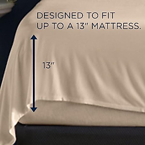 TEMPUR-Rayon from Bamboo Sheet Set, Sandstone, King