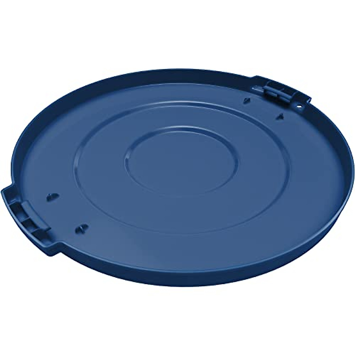 SPARTA Bronco Trash Can Lid, Round Waste Container Cover, Polyethylene, 10 Gallons, Blue, (Pack of 6)