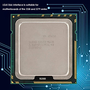 Xeon X5650 CPU, Six Core Twelve Threads 2.66GHz 12M Cache LGA1366 6.4 GT,s QPI 95W DDR3 800,1066,1333 SSE4.2 Maximum 3 Memory Channels Maximum 32GB,s Memory Bandwidth