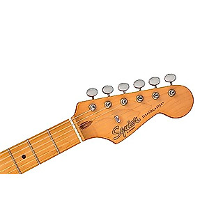 Squier 40th Anniversary Vintage Edition Stratocaster Electric Guitar, with 2-Year Warranty, Satin Sonic Blue, Maple Fingerboard