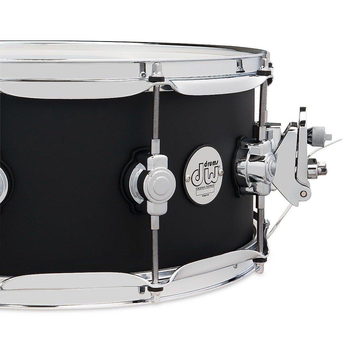 DW Design Series Maple Snare Drum - 6x14, Black Satin