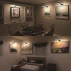 Arixinks Rechargeable Picture Light with Remote,Wireless Battery Painting Light with 3 Lighting Colors,Art Light Display Lamp with Dimmable Timer, Full Metal Picture Light for Picture Gallery Dart