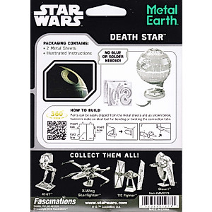 Fascinations Metal Earth Star Wars Death Star 3D Metal Model Kit