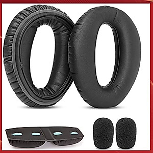 YunYiYi Replacement Earpads Cover Compatible with Lightspeed Aviation Zulu Sierra/PFX/Zulu 2 Aviation Headset Ear Cushions Headband Parts (Suit)