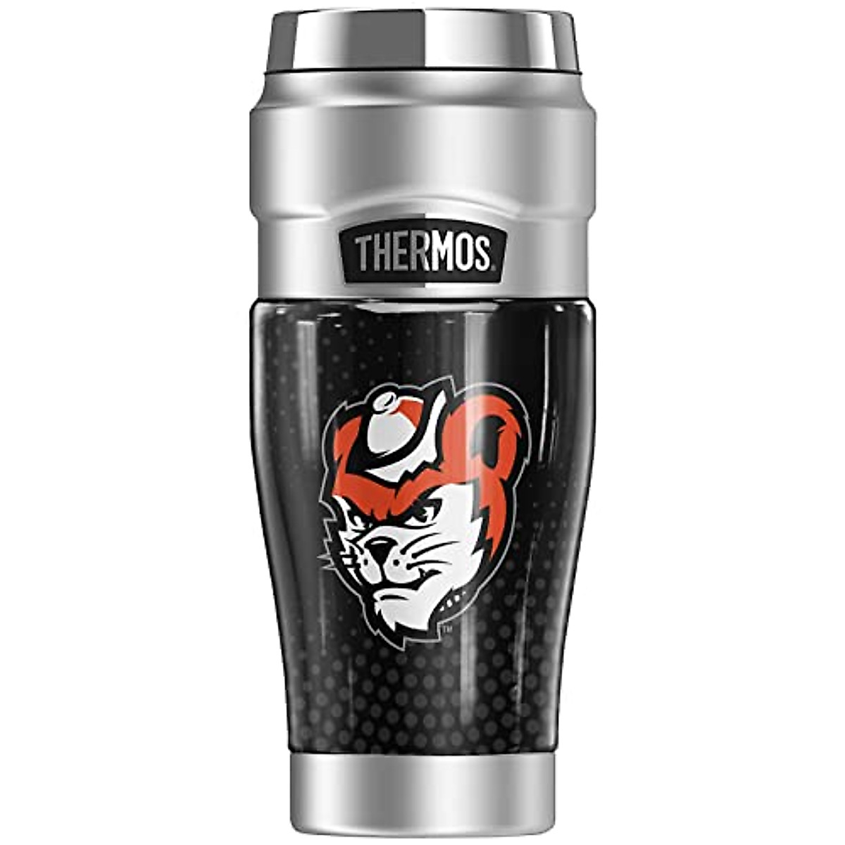 THERMOS SAM HOUSTON STATE UNIVERSITY OFFICIAL Radial Dots STAINLESS KING Stainless Steel Travel Tumbler, Vacuum insulated & Double Wall, 16oz