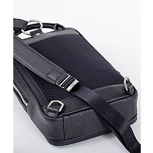 FUJITAKA, Genuine Leather One Shoulder Bag, Made In Japan, No.627911 BLACK - JAPAN MADE, Black