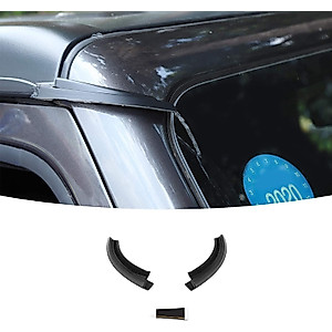 RT-TCZ Hardtop Roof Rainwater Diverter Guard Slot Gutter Extension Accessories for 2018 2019 2020 2021 2022 2023 Jeep Wrangler JL JLU Gladiator JT, 2PCS