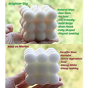 Bubble Candle by Brighter Sky|Natural Wax|Candle Decor|Gift for Her|Cute Candle|Candle Ideas|Wax Melts|Pillar Candle|Candle Holder|Candle Gift|Dessert Candle|Decorative Candle|Home Decor