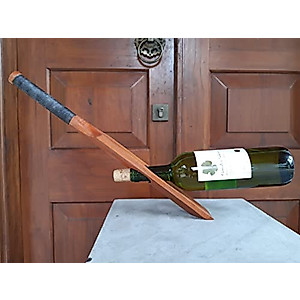 Wine Bottle Balancer/ Holder - Magic Bat - Unique Decorative Cricket Bat Design for Tabletop Display in Home, Kitchen, or Bar