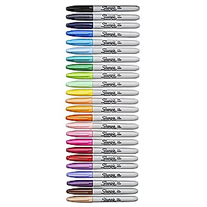 SHARPIE 75846 Fine Point Permanent Marker Assorted 24/Set
