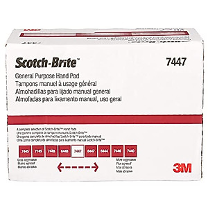 3M 07447 Scotch-Brite Maroon General Purpose Hand Pad,20 Pack