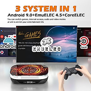 Bearway Super Console X4 Plus Retro Game Console 60,000+ Games Video Game Console Compatible with Most Emulators Android 11/EmuE 4.6/CoreE 3 System in1 /S905x4 Chips (256G)